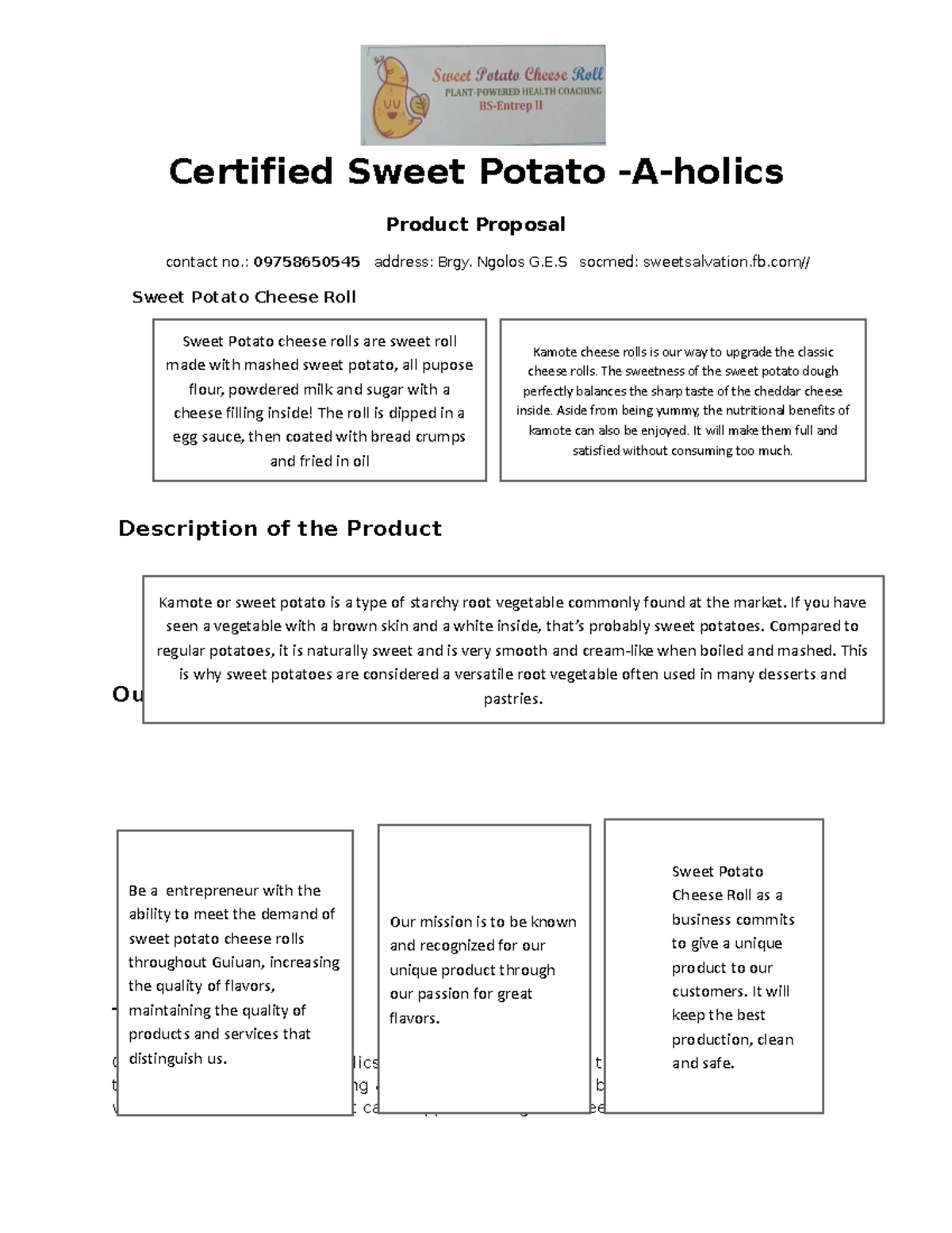 Mouthfuls WPS Office - It's our business plan - Certified Sweet Potato ...