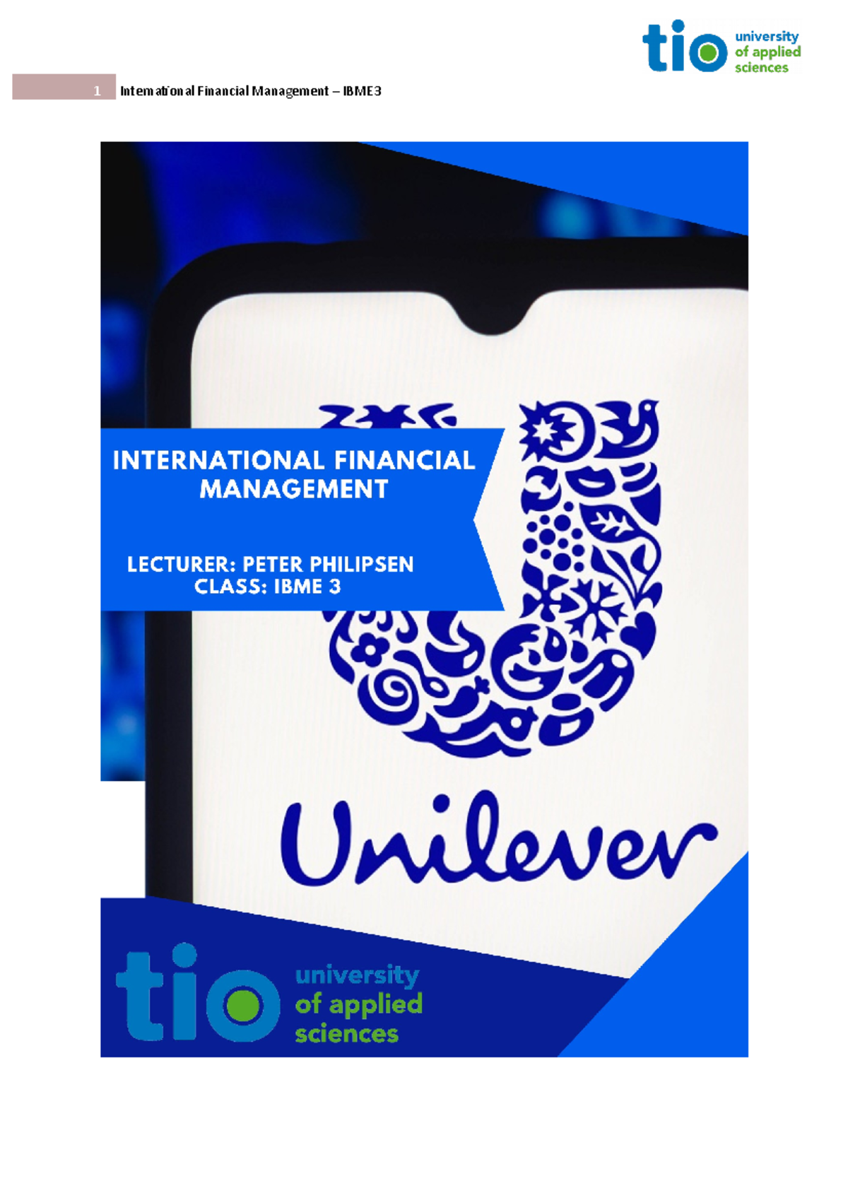 Unilever report 2022 - TABLE OF CONTENT Personal Care Foods Home Care ...