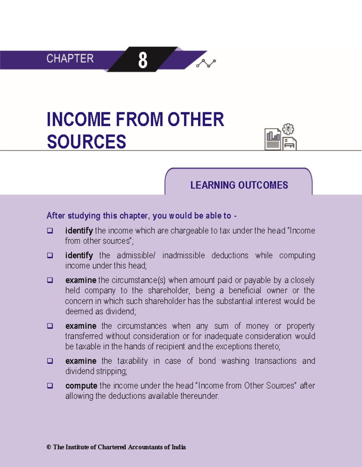 Income from Other Sources - 8 INCOME FROM OTHER SOURCES LEARNING ...