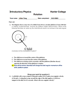 Lab 8 Introduction Lab 8 IntroductionLab 8 Introduction - PHYS 110.RC ...