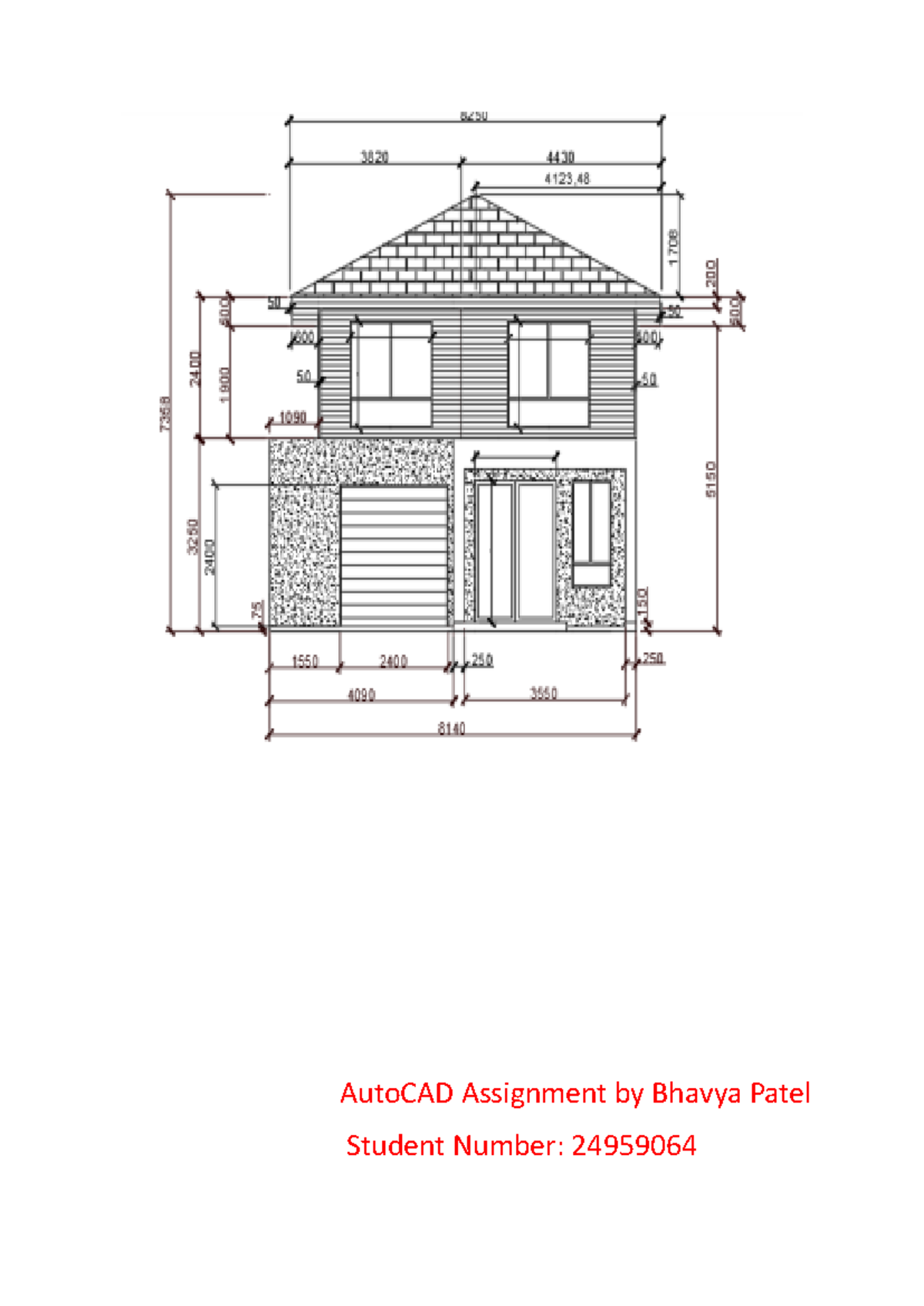 Auto CAD Assignment by Bhavya Patel - 048310 - AutoCAD Assignment by ...
