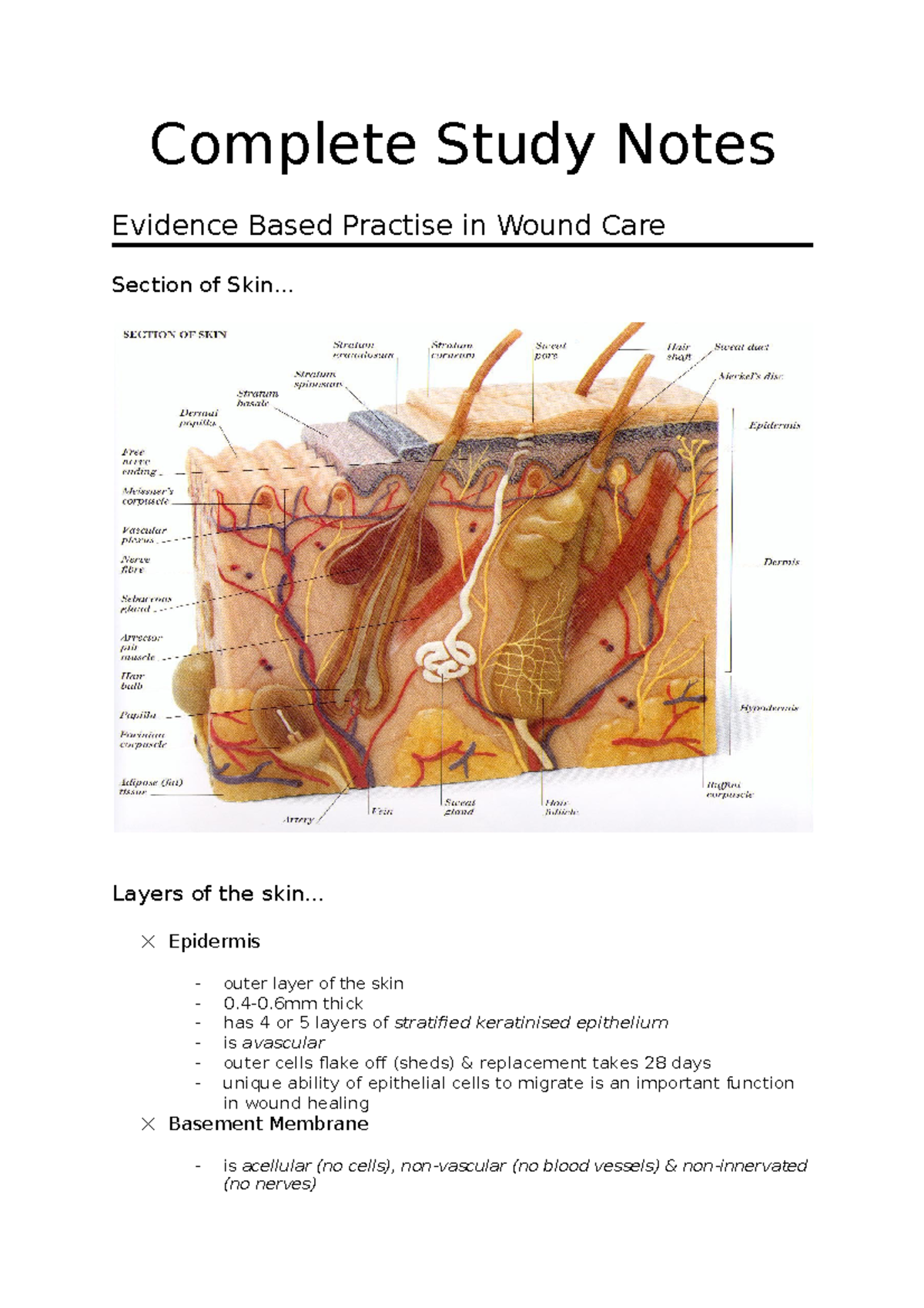 Complete Study Notes - Complete Study Notes Evidence Based Practise in ...