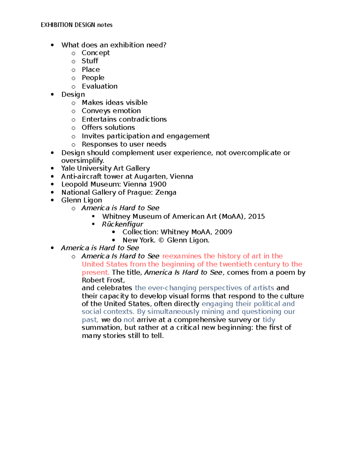 Exhibition Design notes - EXHIBITION DESIGN notes What does an ...