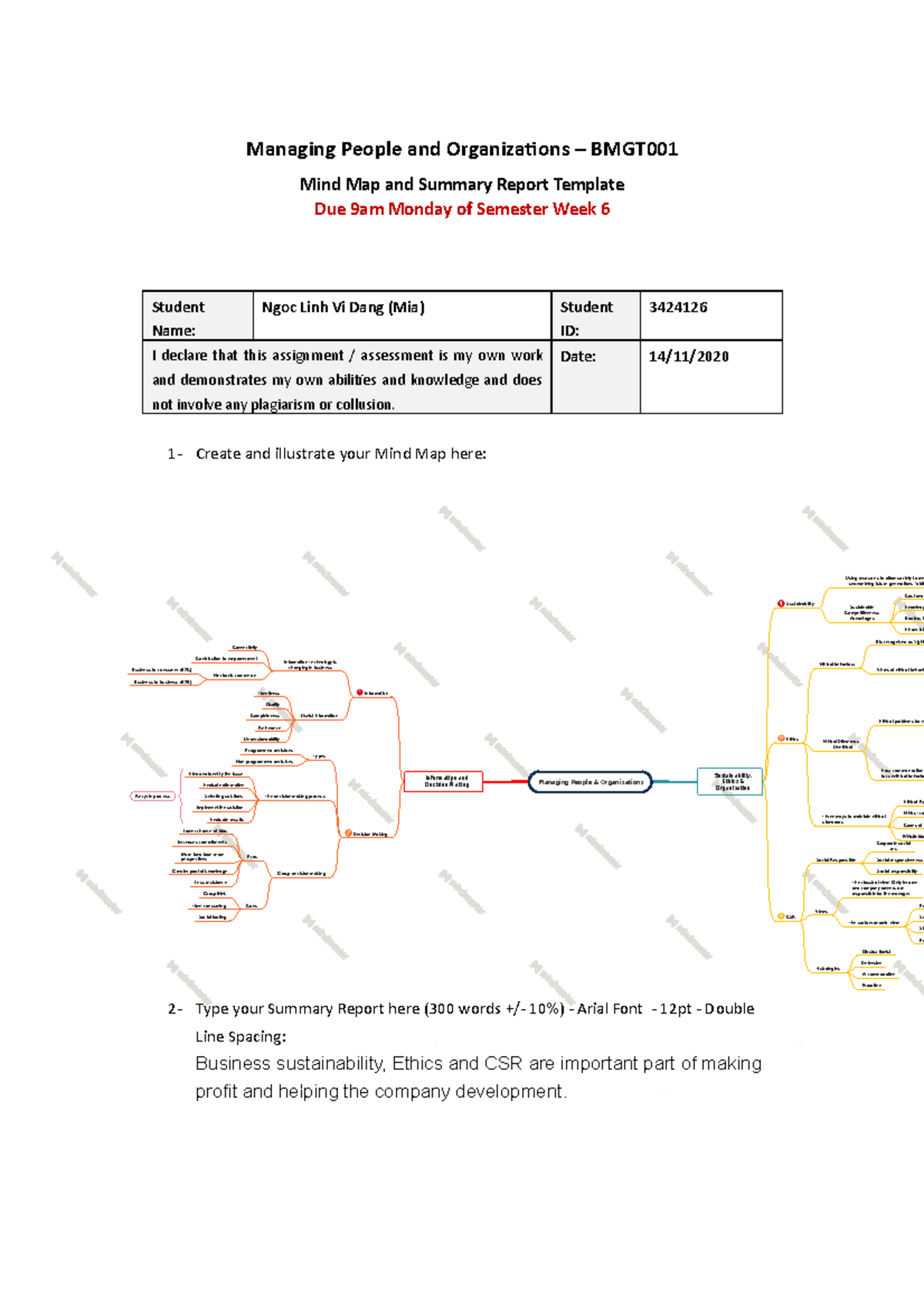 5W1H Mind Map 3 - Essay - Managing People and Organizations – BMGT Mind ...