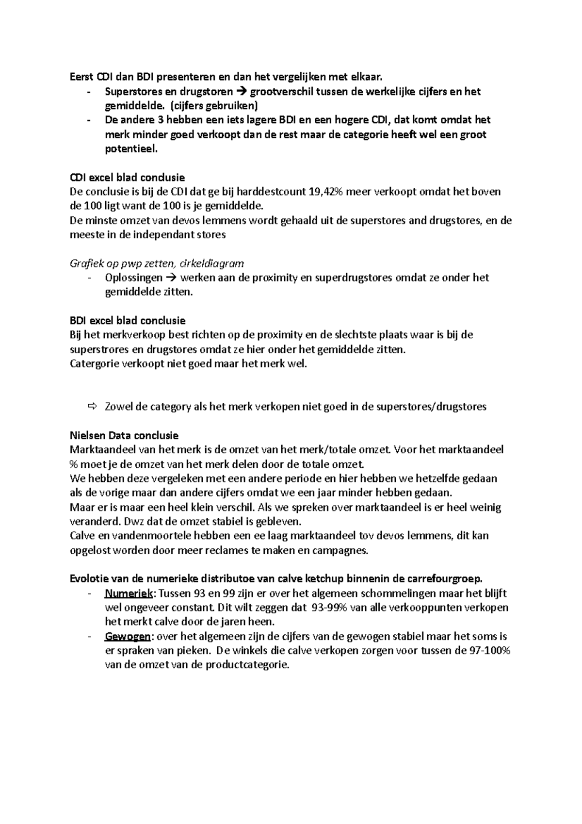 CDI BDI nielsen ez - hier - Eerst CDI dan BDI presenteren en dan het ...