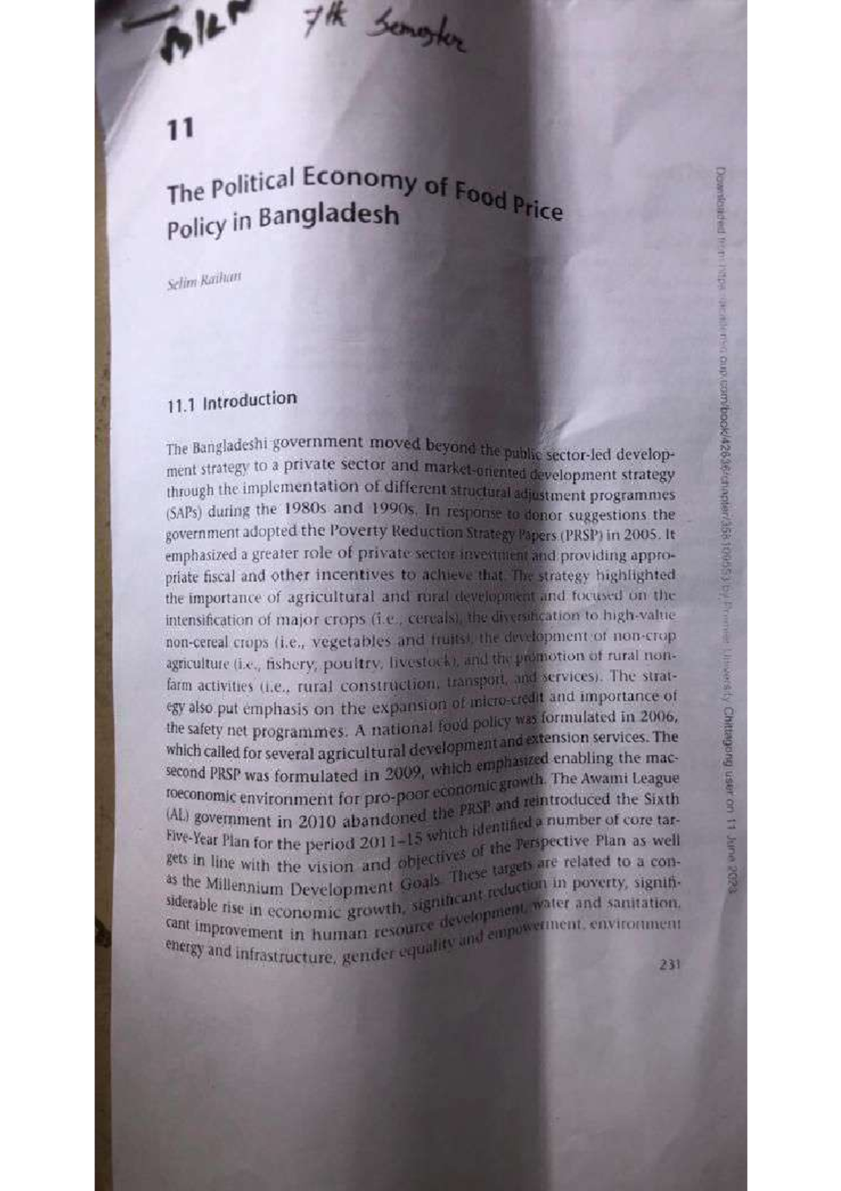 Food price policy - agricultural economics - Economics For Managers ...