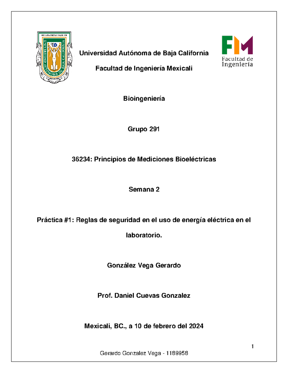 P1 PMB UABC FIM - 1 Universidad Autónoma de Baja California Facultad de ...