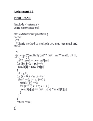 Assembly Assignment-1 - Page | 1 UNIVERSITY OF POONCH RAWALAKOT ASSIGNMENT NO # 01 Name : Arbaz ...