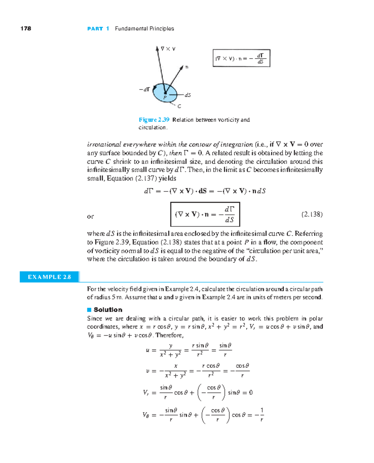 Aerodynamics Lecture 8 - 178 PA RT 1 Fundamental Principles d ( V) · n d V C P dS dS n - Studocu
