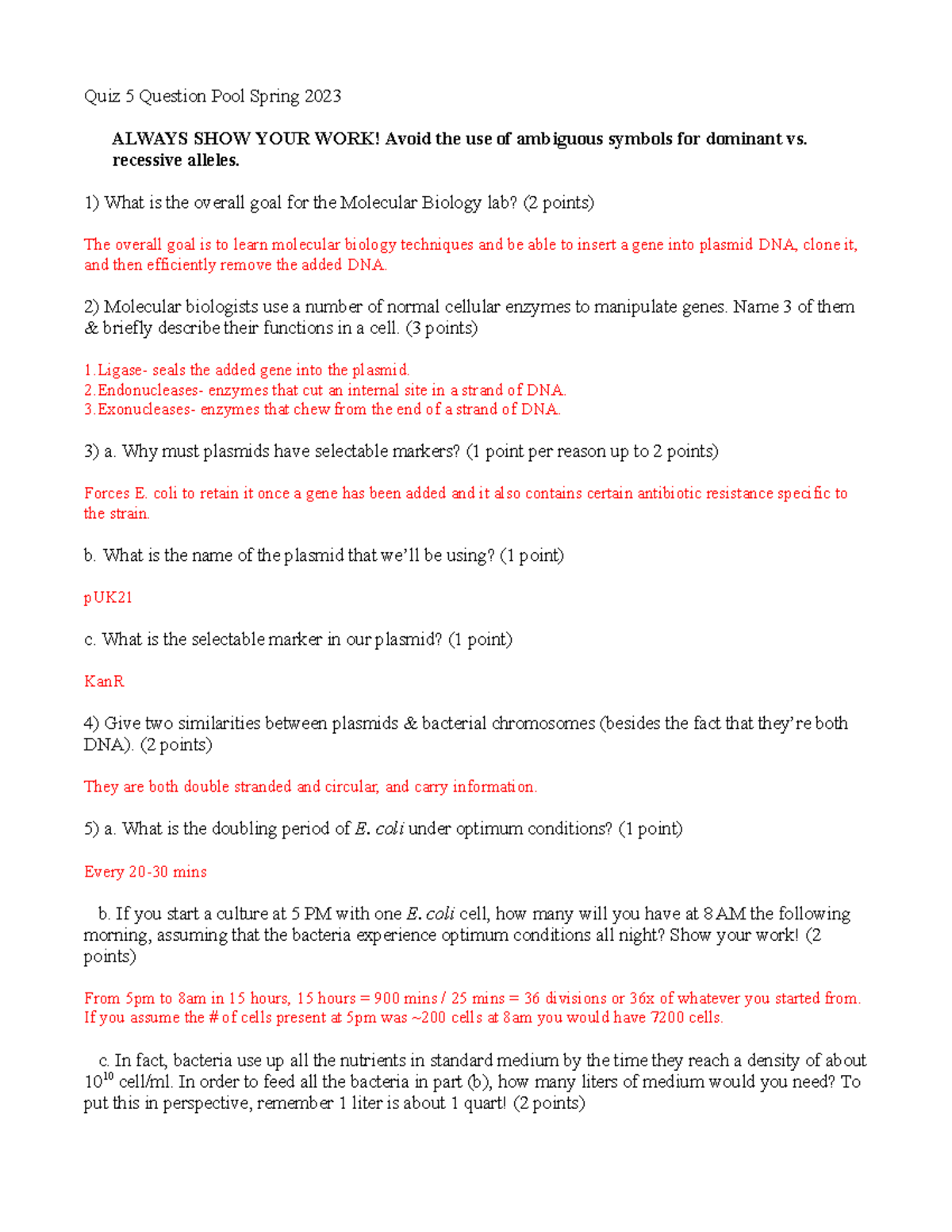 Quiz 5 Question Pool Spring 2023 - Quiz 5 Question Pool Spring 2023 ...