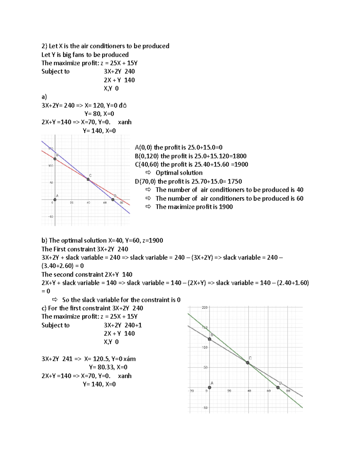 Chap 7 bài tập - Chap 7 bài tập - Let X is the air conditioners to be ...