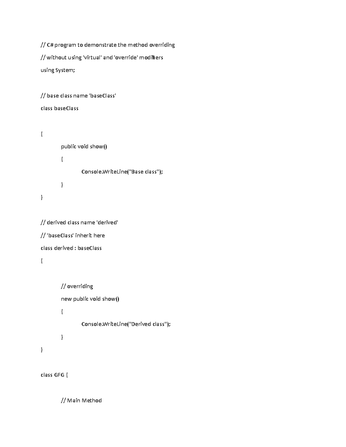 C - useful handouts - // C# program to demonstrate the method ...