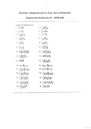 MTH156s - CPUT - Engineering Mathematics - Studocu