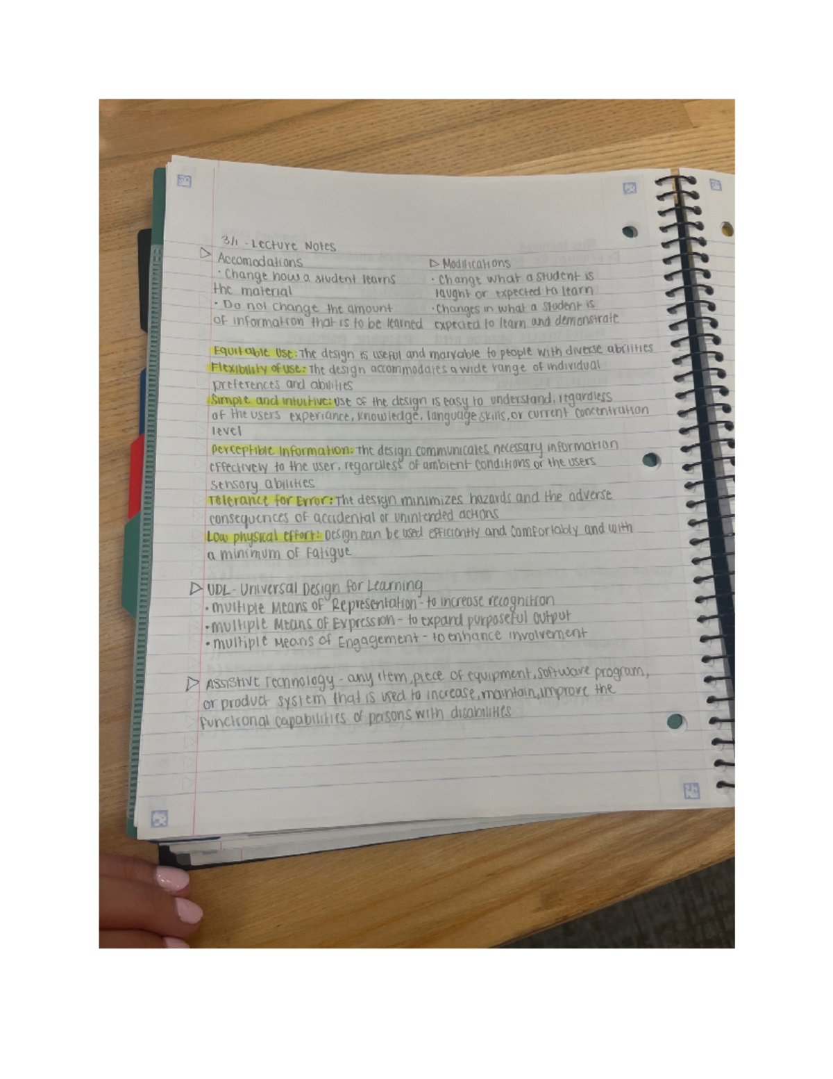 Special Education Lecture Notes - 3:1 - Educ325 - Studocu