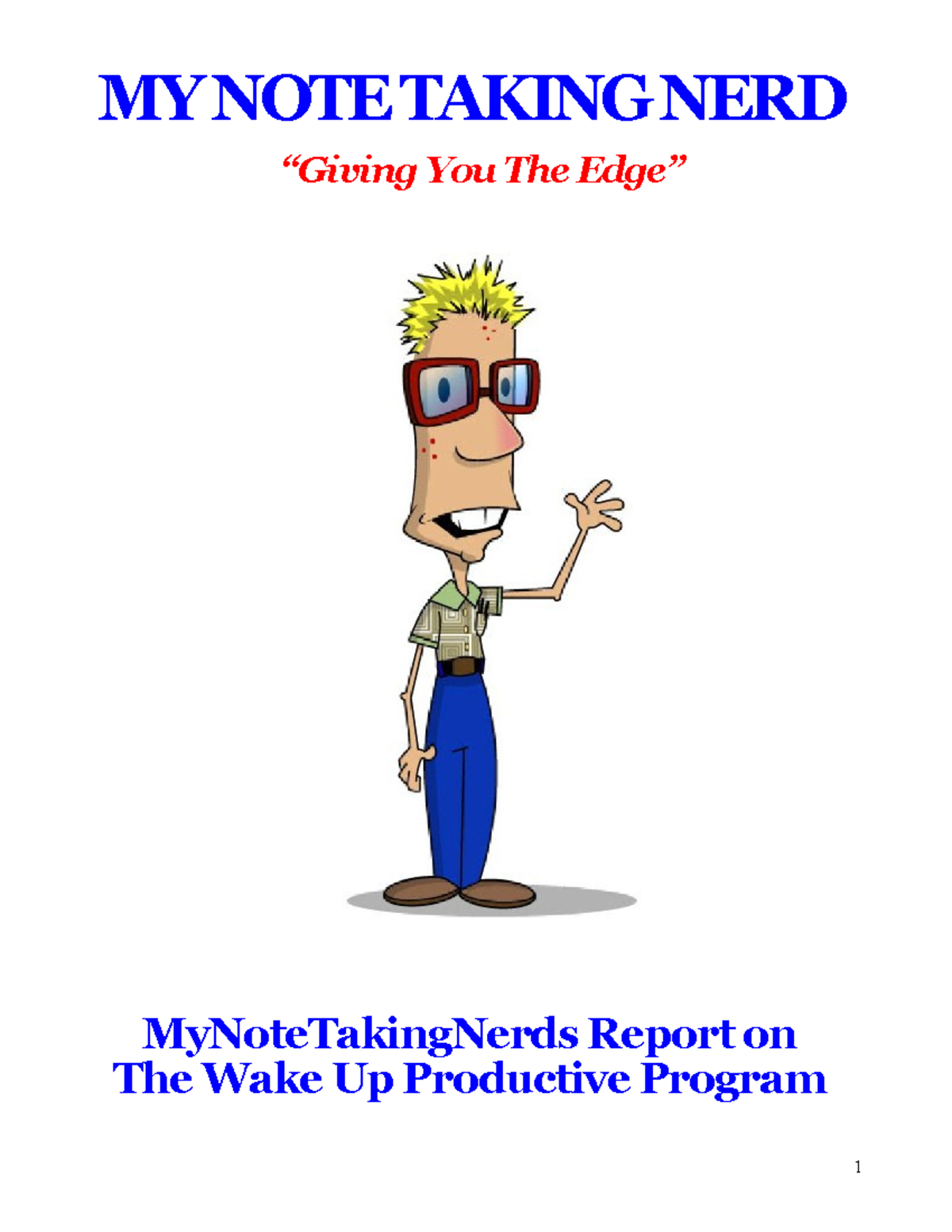 2nd Version Eben Pagan Wake Up Productive My Note Taking Nerd Ver 2.0 M ...
