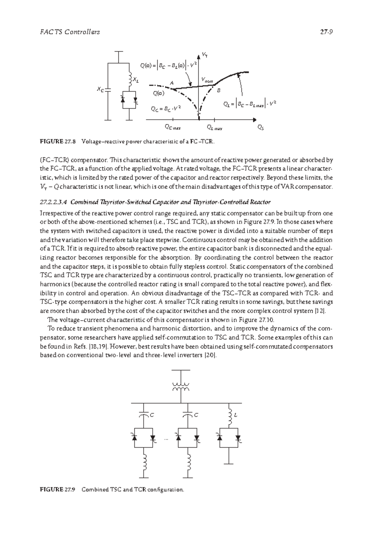 Power Systems (14) - FACTS Controllers 27 - (FC–TCR) compensator. is ...