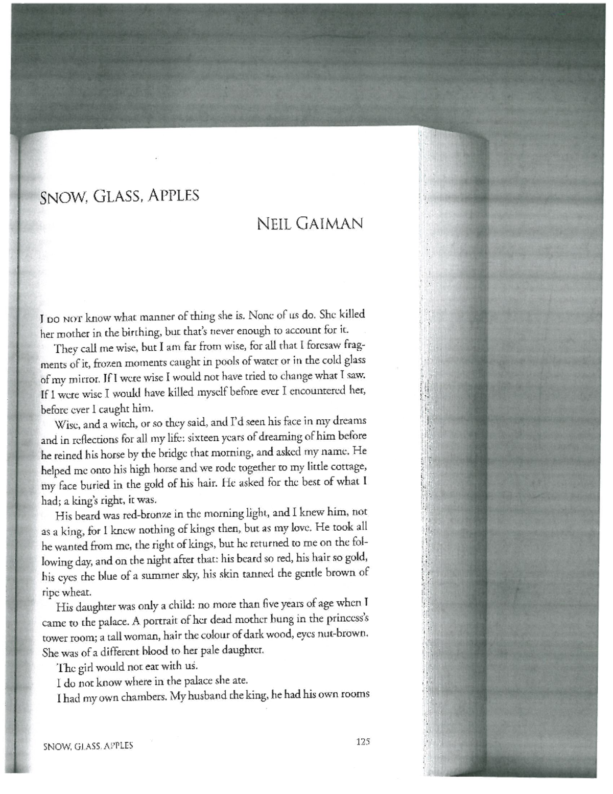 Snow Glass Apples - passage - Studocu