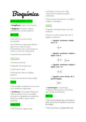Compilado Bioquimica Humana - UNIDADE 1 BIOQUIMICA 1.Ácido ascórbico é ...