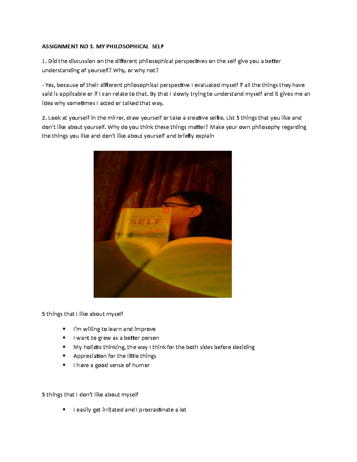 Assignment no. 3 (UTS) - IT IS COMPOSED OF ESSAYS AND ENUMERATION ...