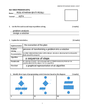 Draft assigment SC015 - Assignment SC015 |Computer Science KOLEJ MATRIKULASI KELANTAN ...