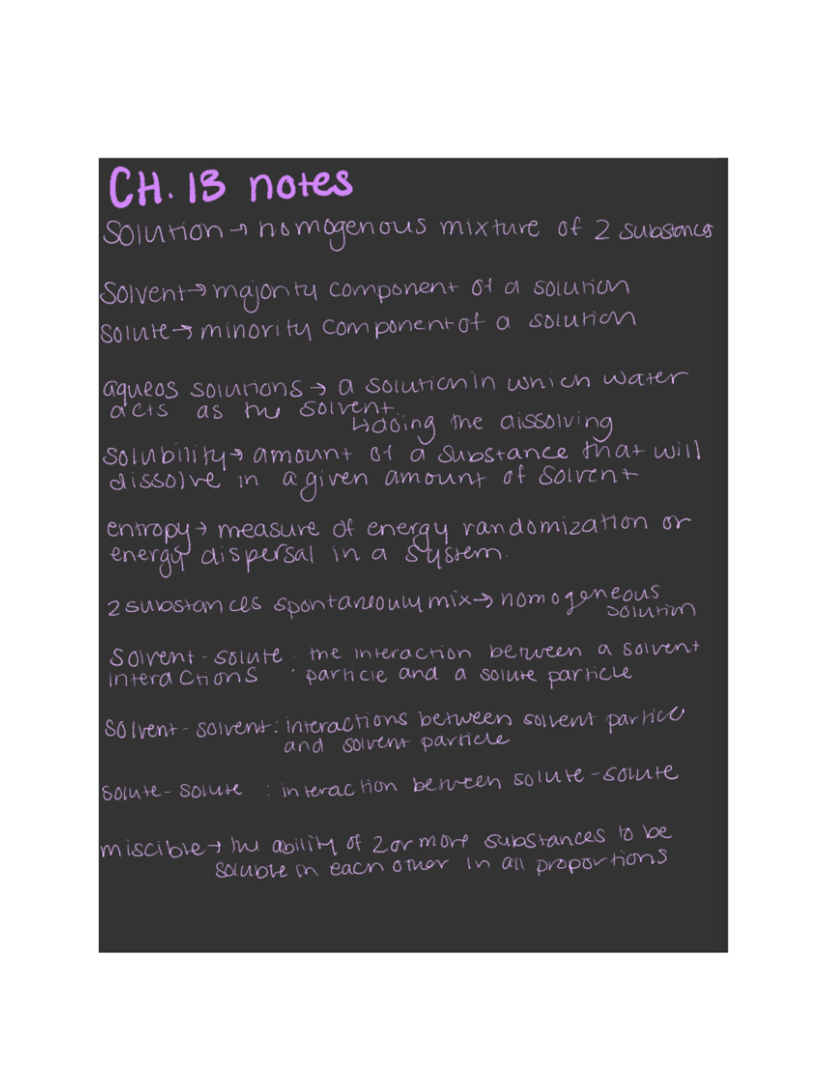 Chapter 13 solutions notes - CHEM 132 - Studocu