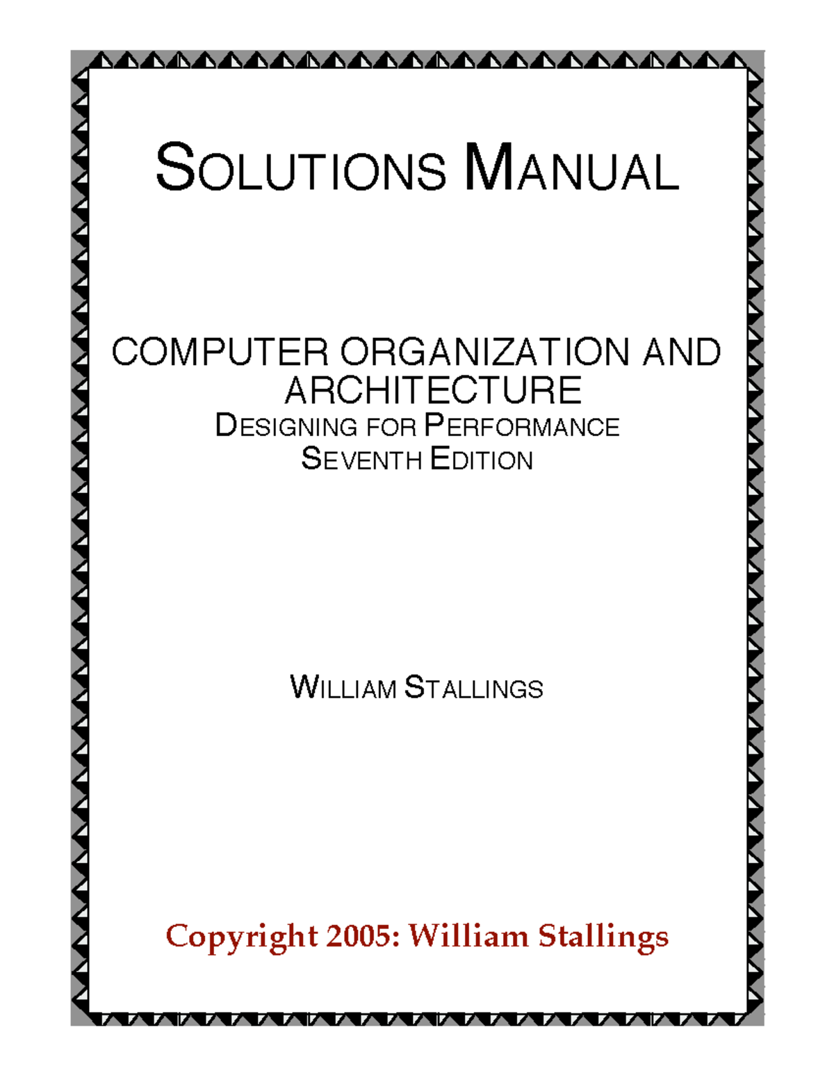 Computer organization and architecture designing for performance ...