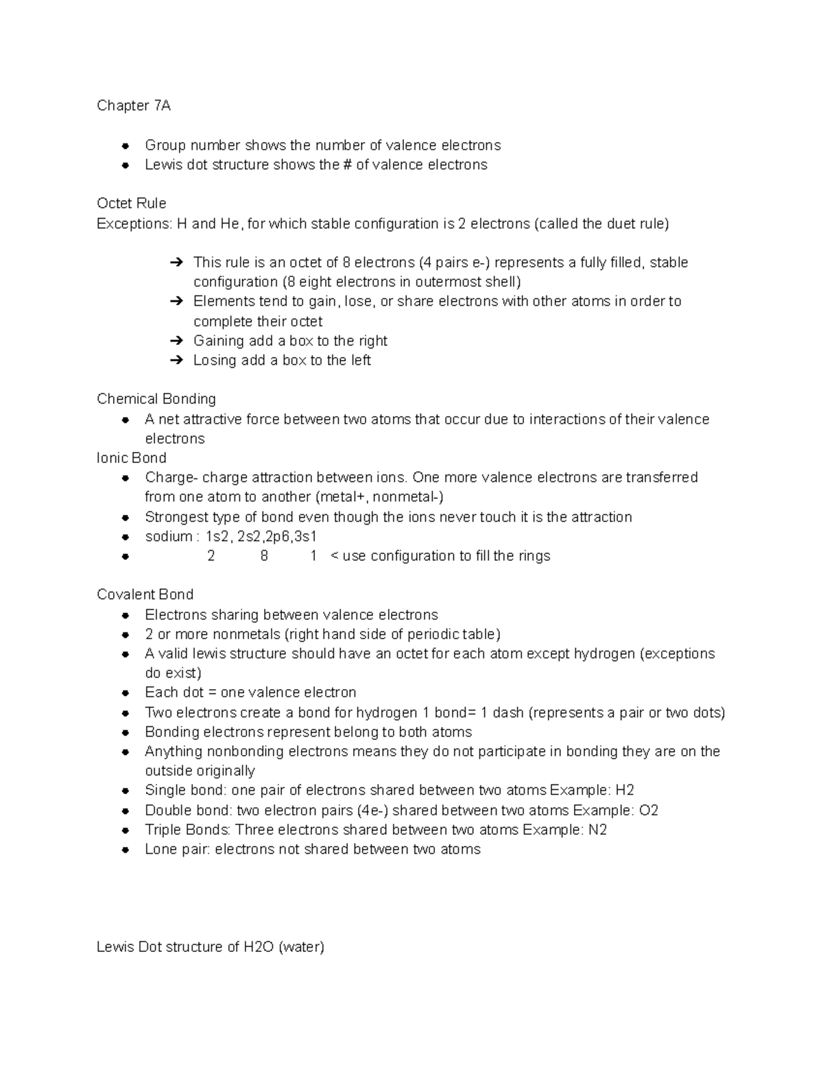 Chem-chapter 7 - detailed notes for chapter 7 - Chapter 7A Group number ...