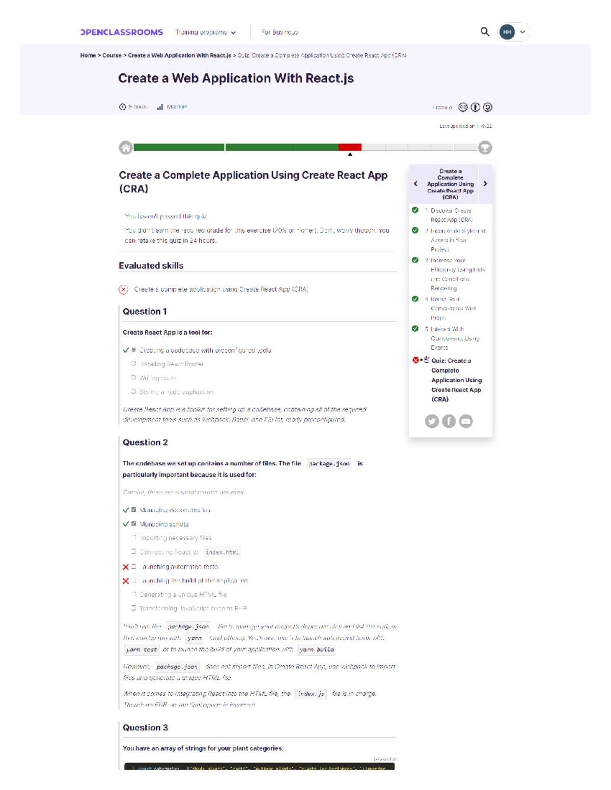 Screencapture Openclassrooms En Courses 7132446 Create A Web Application With React Js Exercises