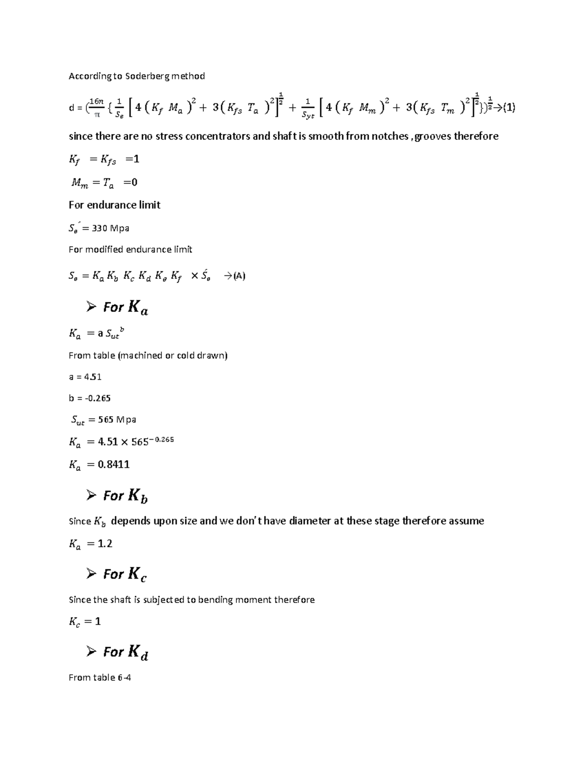 Numerical sol - It is machine design numberical - According to ...