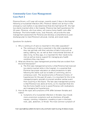 Client with Disability Case Study - Lindsey Pierre - From Lippincott ...