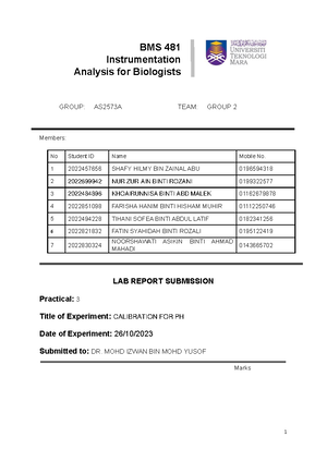 Lab 1 BIO610 Biostats - UITM CAWANGAN NEGERI SEMBILAN KAMPUS KUALA ...