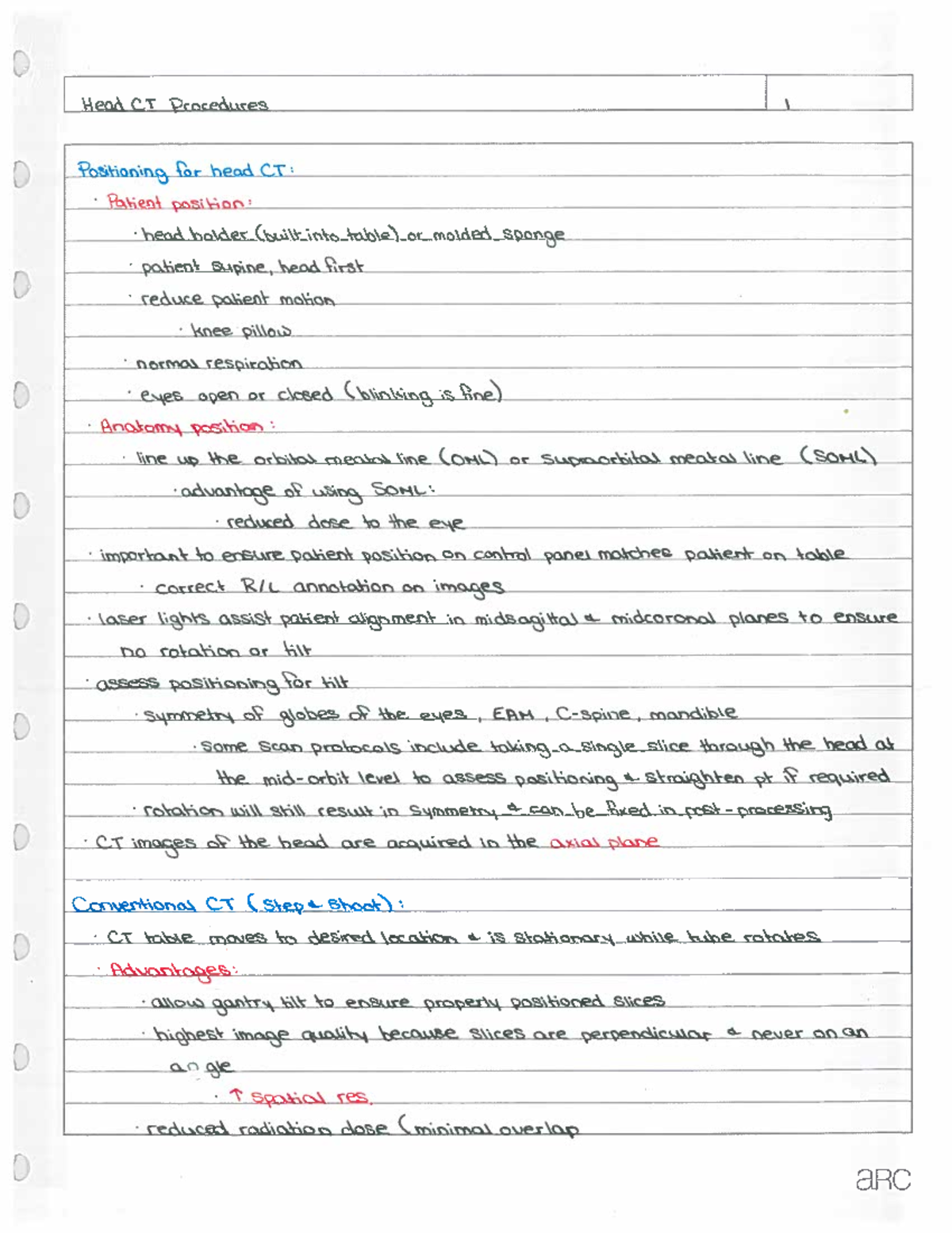3 Head Ct Procedures Lecture Notes 3 Mrad 281 Warning Decodescan Unexpected Mcu Data