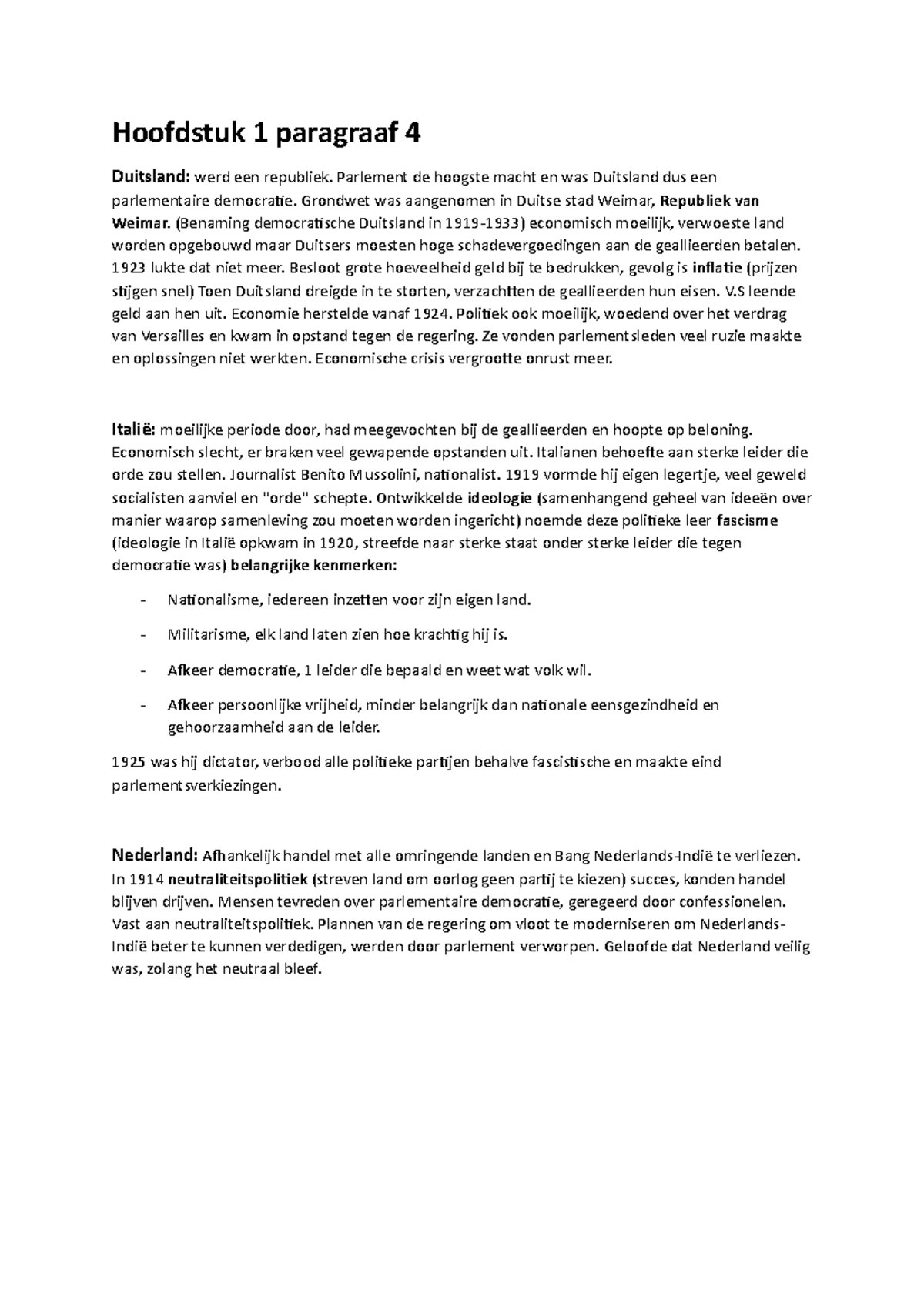 Hoofdstuk 1 par 4 gs - Kopie - Hoofdstuk 1 paragraaf 4 Duitsland: werd een republiek. Parlement ...