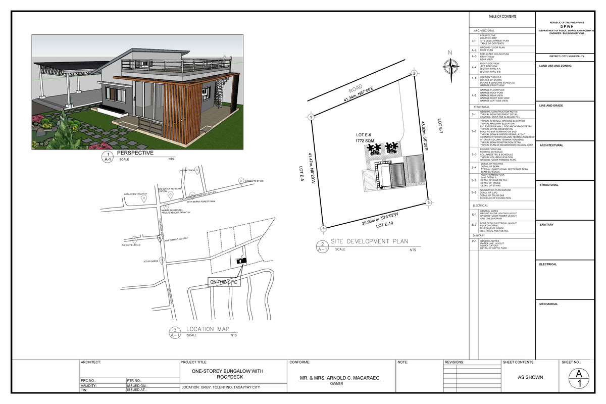 Complete-Set-of-Plan-ACM Final-1 - REPUBLIC OF THE PHILIPPINES D P W H ...