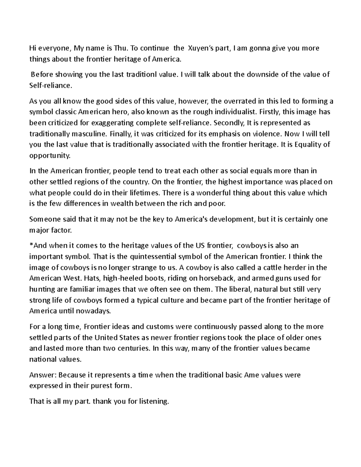 Script Thư - Ejismdmd - Hi everyone, My name is Thu. To continue the ...