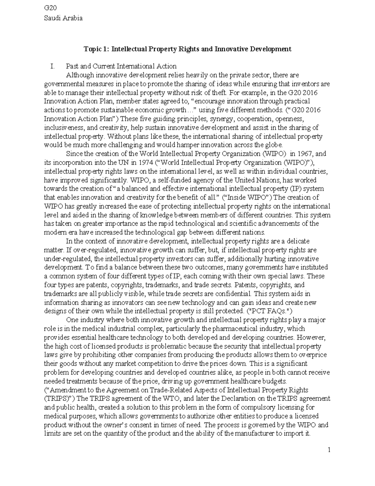 Saudi Arabia BMUN Position Paper OIC Saudi Arabia Topic 1 saudi-arabia-bmun-position-paper-oic-saudi-arabia-topic-1