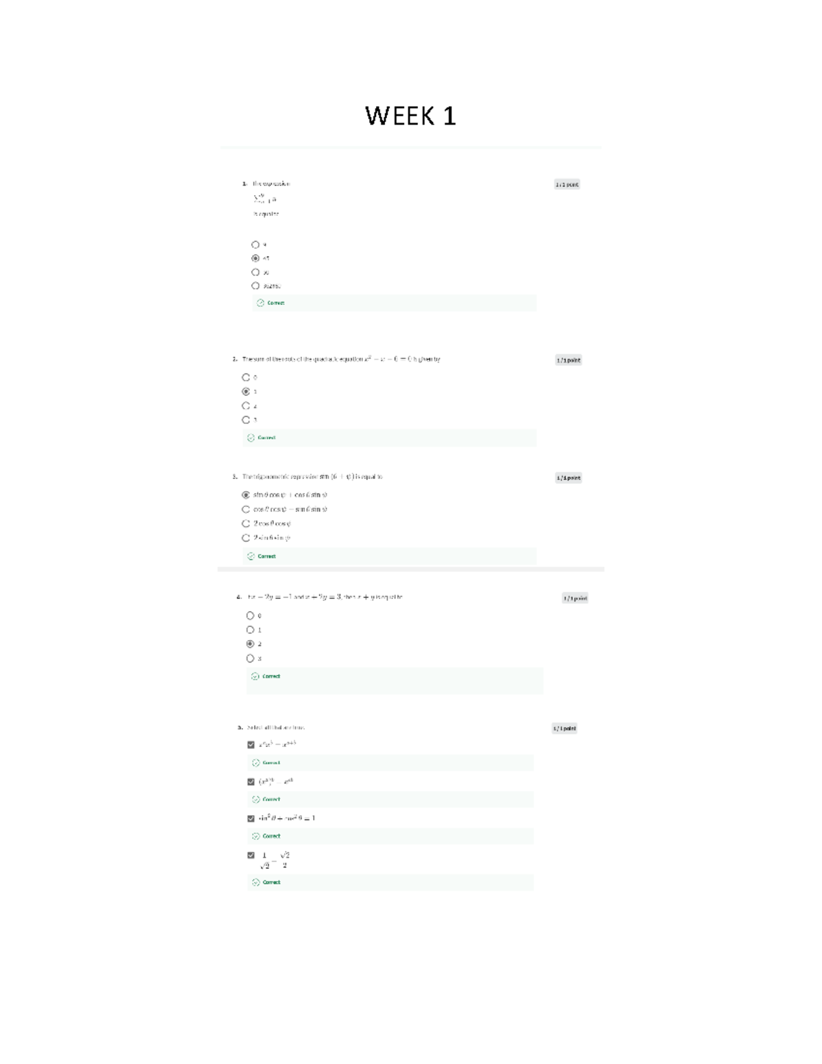 Linear - linear algebra - WEEK - Studocu