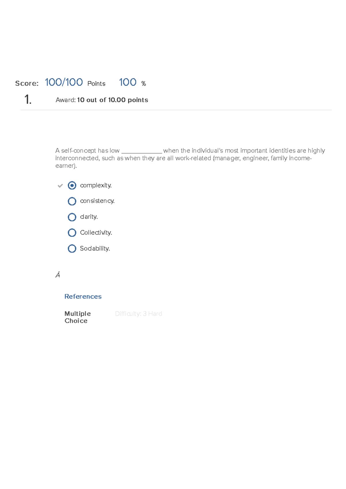 HRMT 300 Chapter 3 Perceiving Ourselves and Others in Organization Q1-2 ...