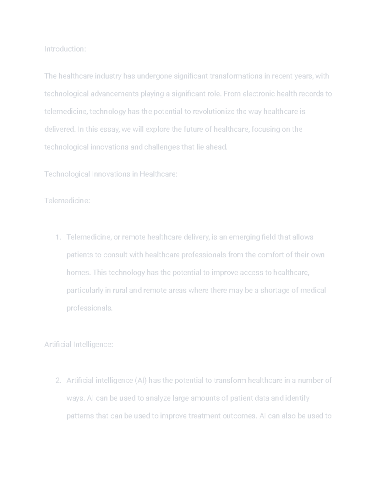 The Future of Healthcare Technological Innovations and Challenges ...