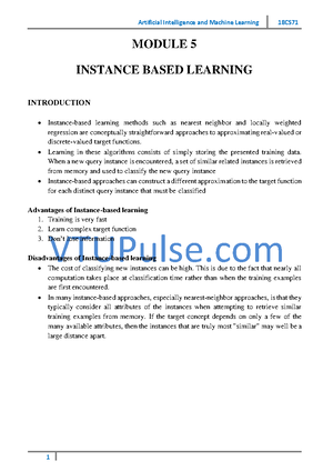 AIML notes for 18cs71 - VTUPulse Module 1 ARTIFICIAL INTELLIGENCE What ...