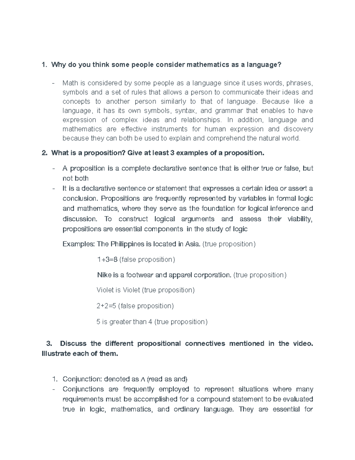 CW Propositional Calculus, Math as a Language - Why do you think some people consider ...