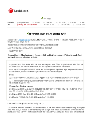 HILL v. Baxter. [1958] 1 Q.B. 277, [1958] 1 Q.B. 277 - Hill v Baxter ...