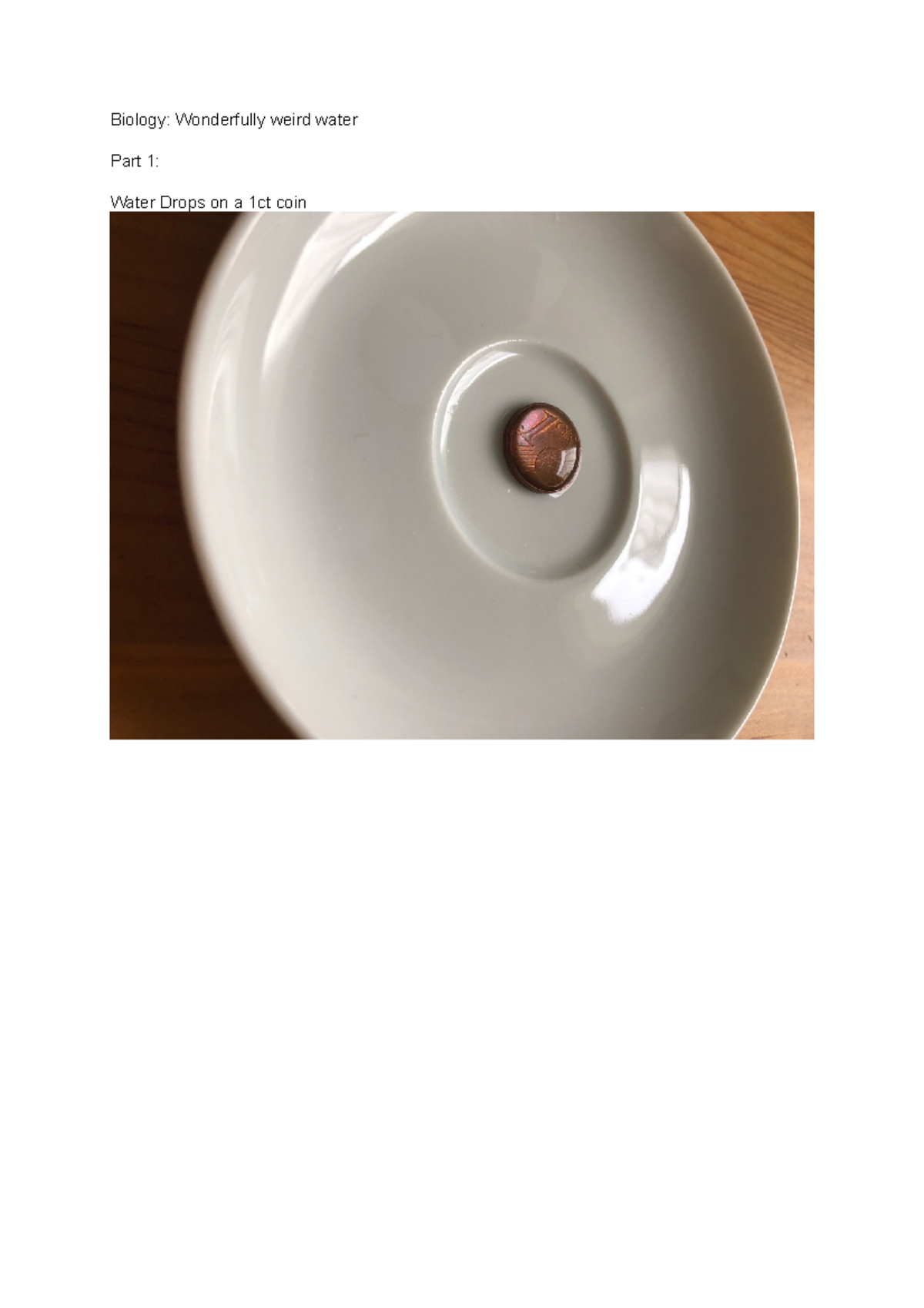 Biology-Wonderfully weird water - Biology: Wonderfully weird water Part ...