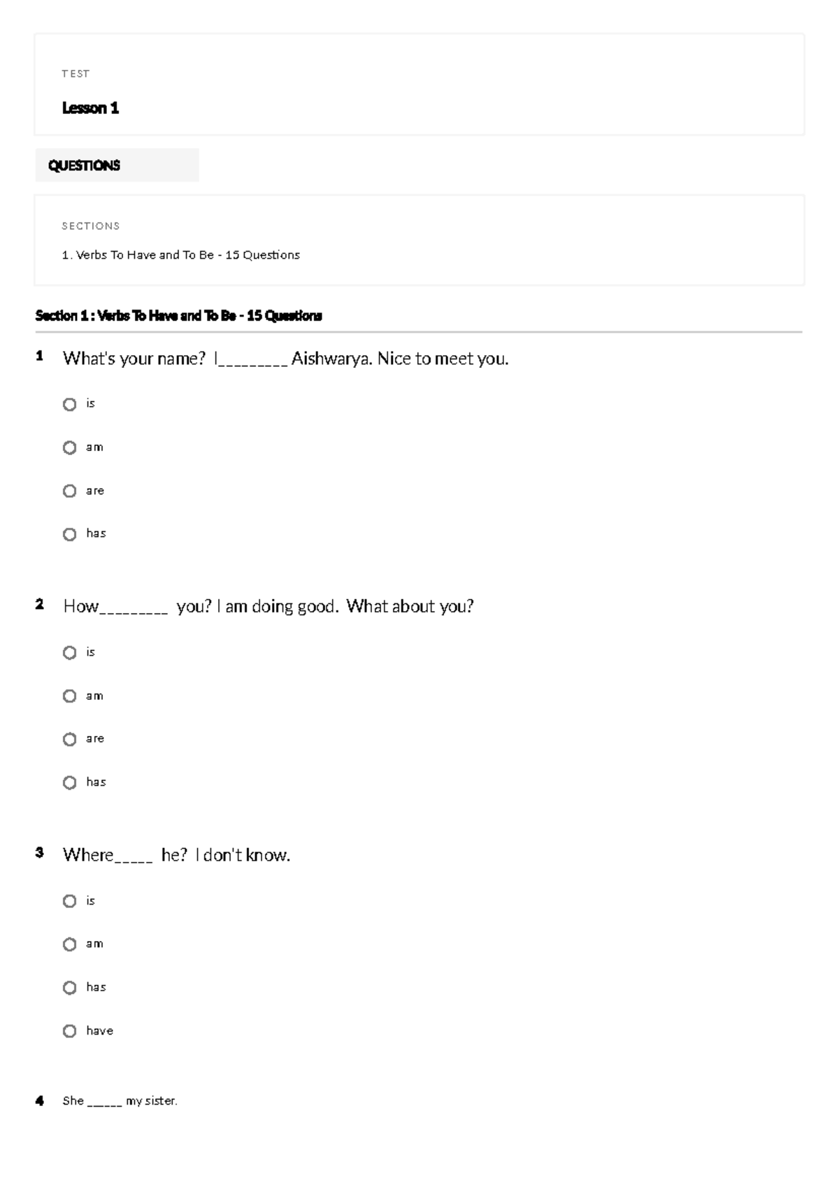 Lesson+1+Quiz - OK OOHWH DSLOWOU LHALFHOWEWEO LWFFERG - TEST Less ...