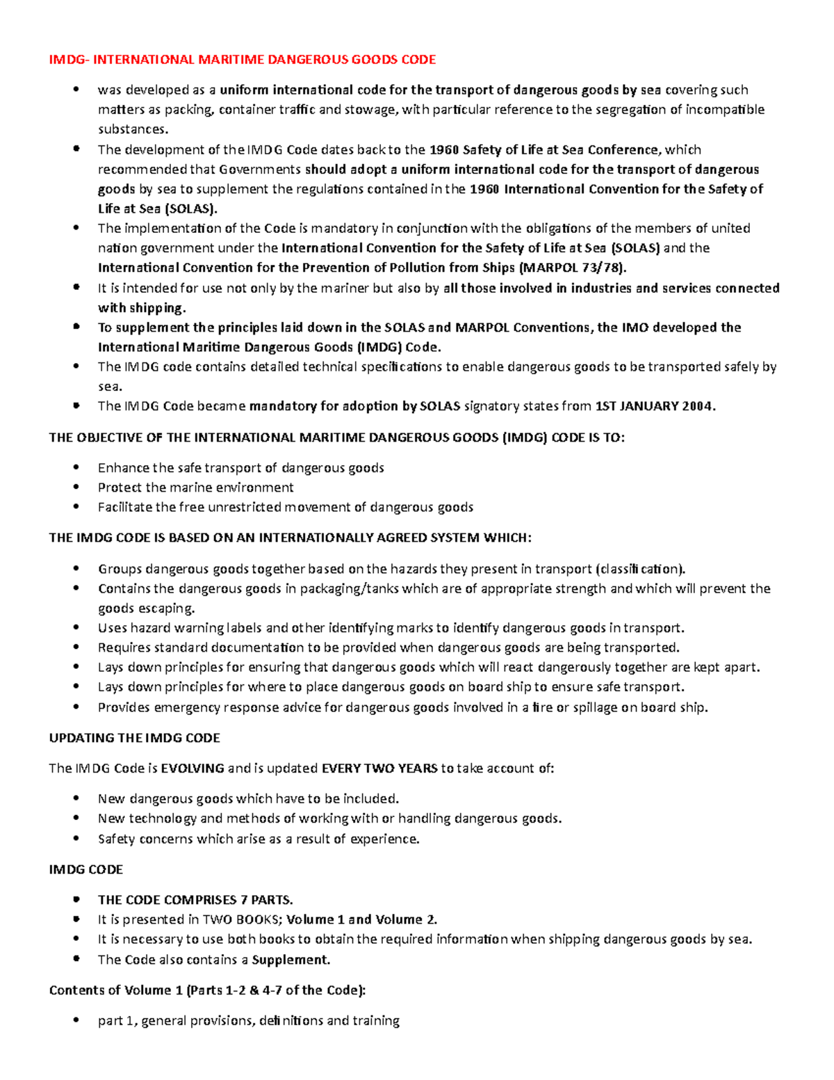SEAM214-CARGO HANDLING AND STOWAGE DANGEROUS GOODS AND INSPECTION ...