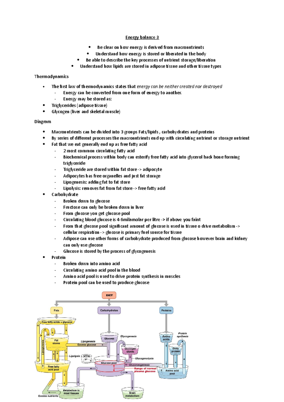 3.Energy balance 3 - Lecture notes 3 - Energy balance 3 Be clear on how ...