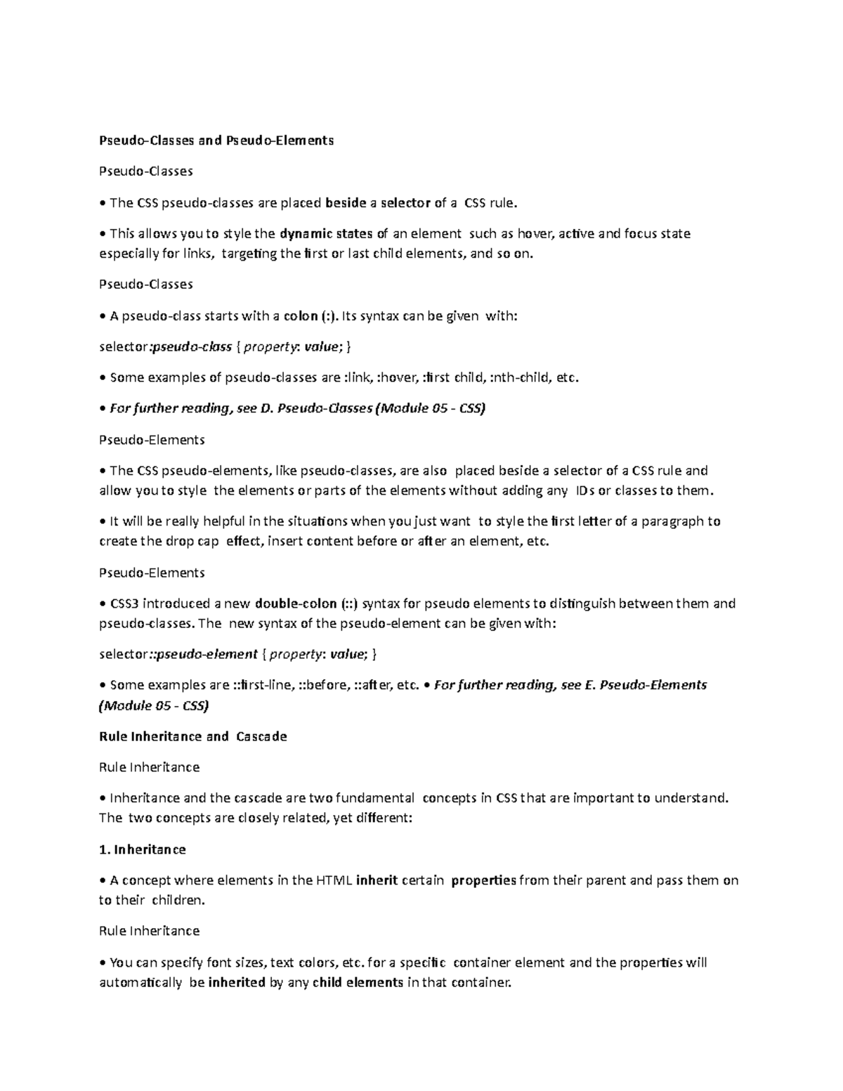 Pseudo Classes And Pseudo Elements Pseudo Classes And Pseudo Elements Pseudo Classes The Css