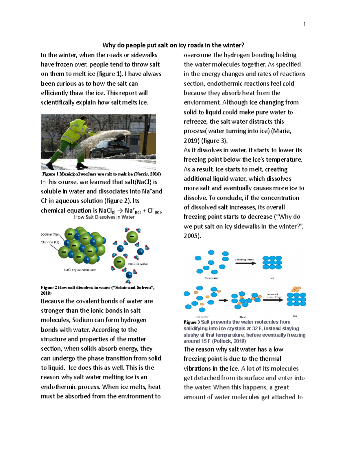 Chemistry+Final+Project copy - Why do people put salt on icy roads in ...