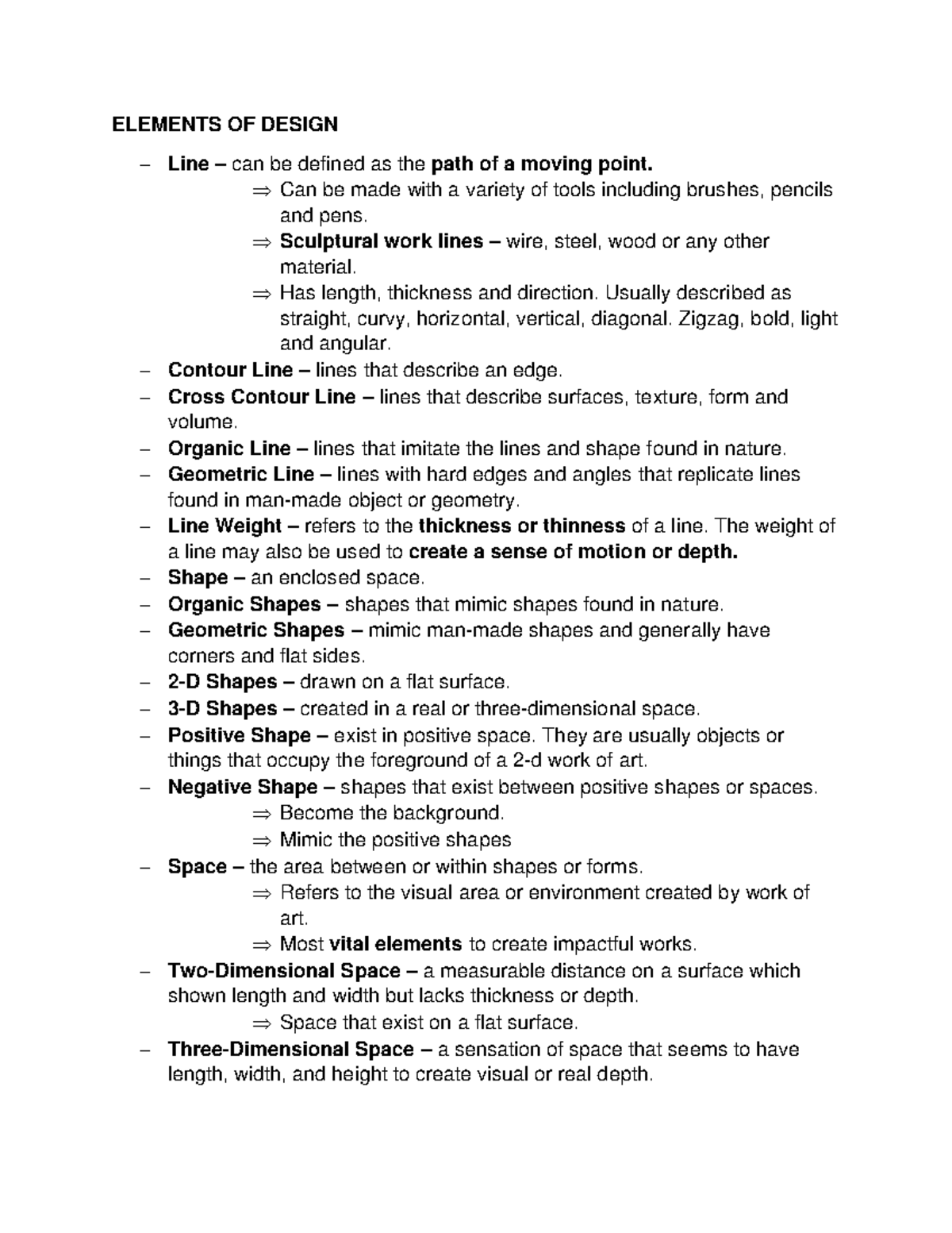 Reviewer-M2 - reviewer - ELEMENTS OF DESIGN − Line – can be defined as ...