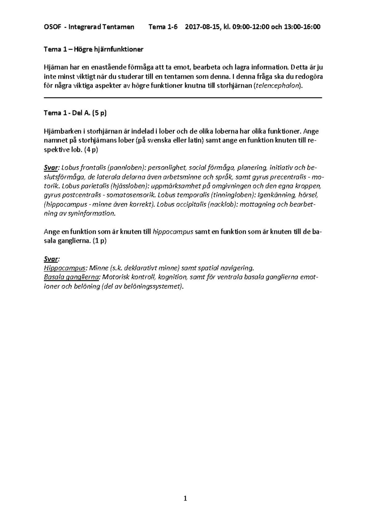 gamla tentor -osof - Warning: TT: undefined function: 32 Tema 1 – Högre ...